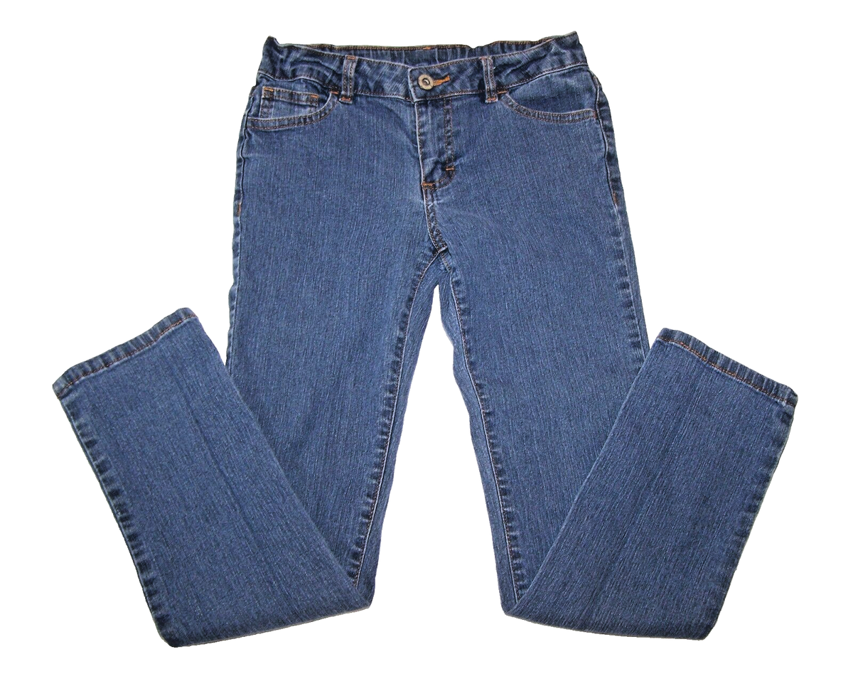 Faded Blue Jeans For Girls