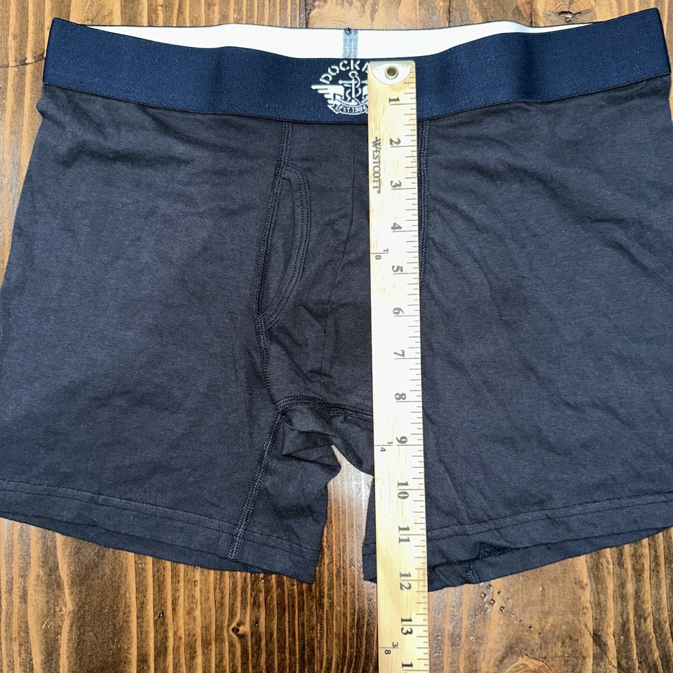 Dockers Boxer Briefs Men’s Large 100% Cotton Navy Blue Grey | eBay