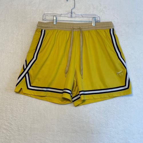 Nike Dri-Fit Basketball Shorts Yellow Athletic Gym Workout Men's XXL | eBay