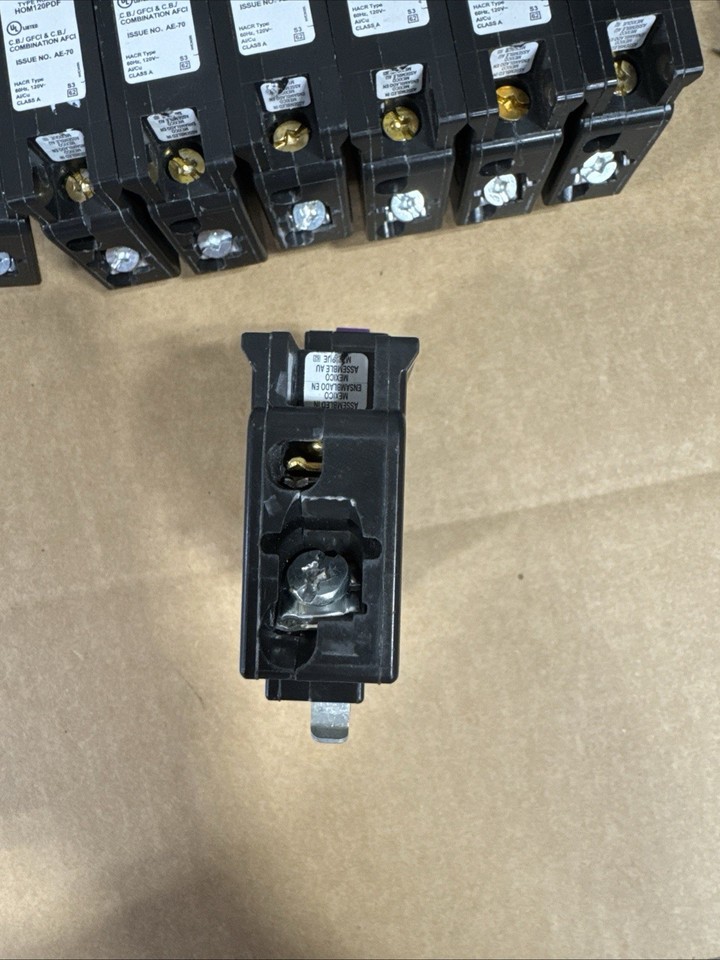 10PCS SQUARE D HOMELINE HOM120PDF HOM120PDFC 20A AFCI/GFCI -PLUG ON ...