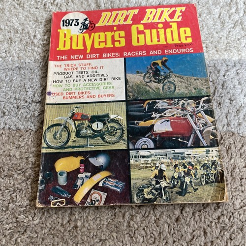 Dirt Bike 1973 Buyer's Guide Vintage Motocross Magazine MX New Bikes | eBay