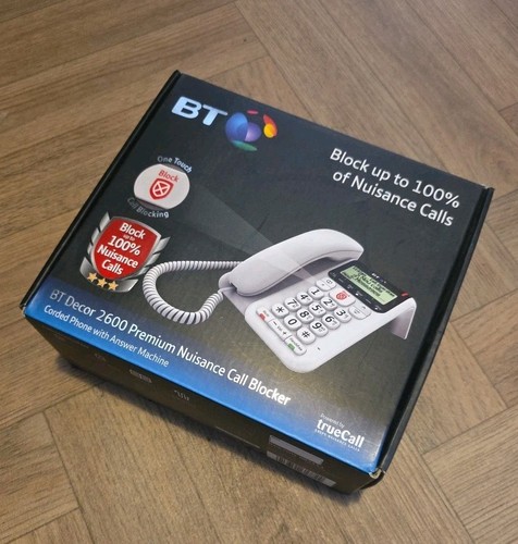 BT Decor Phone 2600 Call Blocking Corded Landline Home Telephone Answer ...