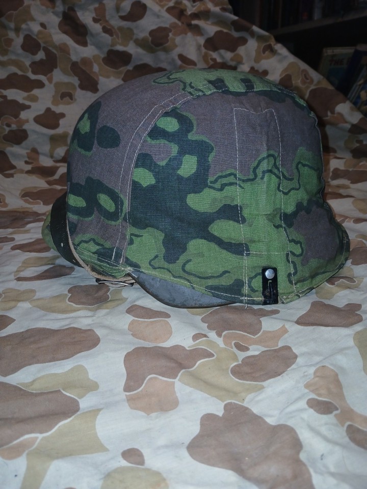 finnish m55 helmet with repro german helmet cover | eBay