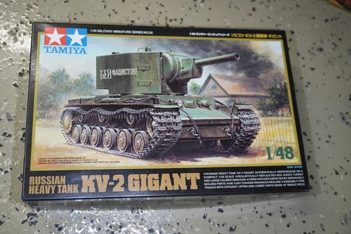1:48 Model Kit Tamiya Russian Heavy Tank KV-2 Gigant | eBay