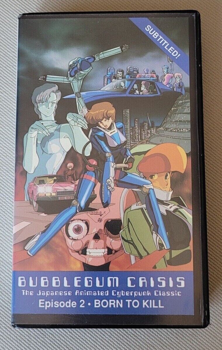 Bubblegum Crisis VHS Japanese Anime Subtitled (1991 1992) AnimEigo U ...