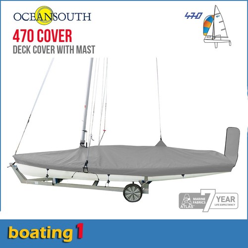 Oceansouth Sailboat Cover for 470 Class - Deck Cover with Mast | eBay