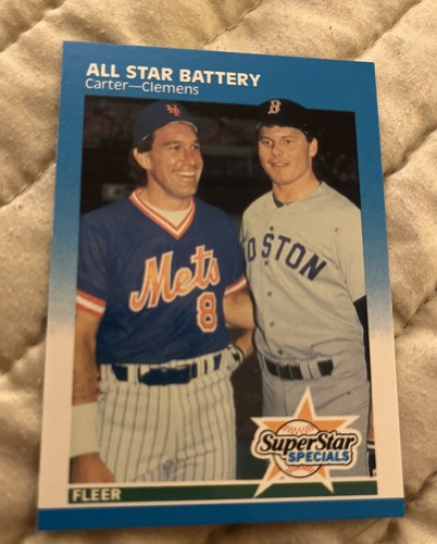 1987 Fleer Glossy Roger Clemens Superstar Specials All Star Battery ...