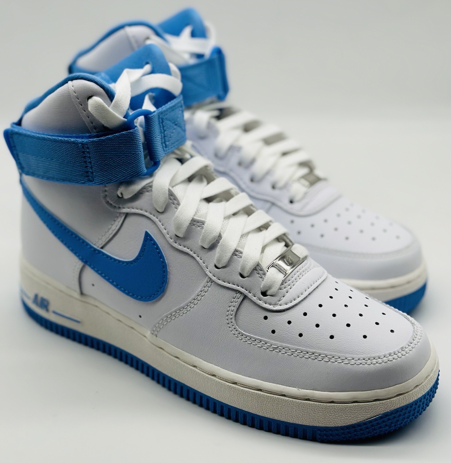 NEW Nike Air Force 1 High OG QS White University Blue DX3805-100 Women ...