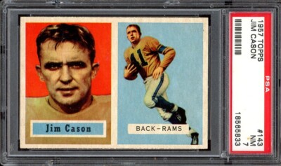 1957 Topps Football #143 Jim Cason PSA 7 | eBay