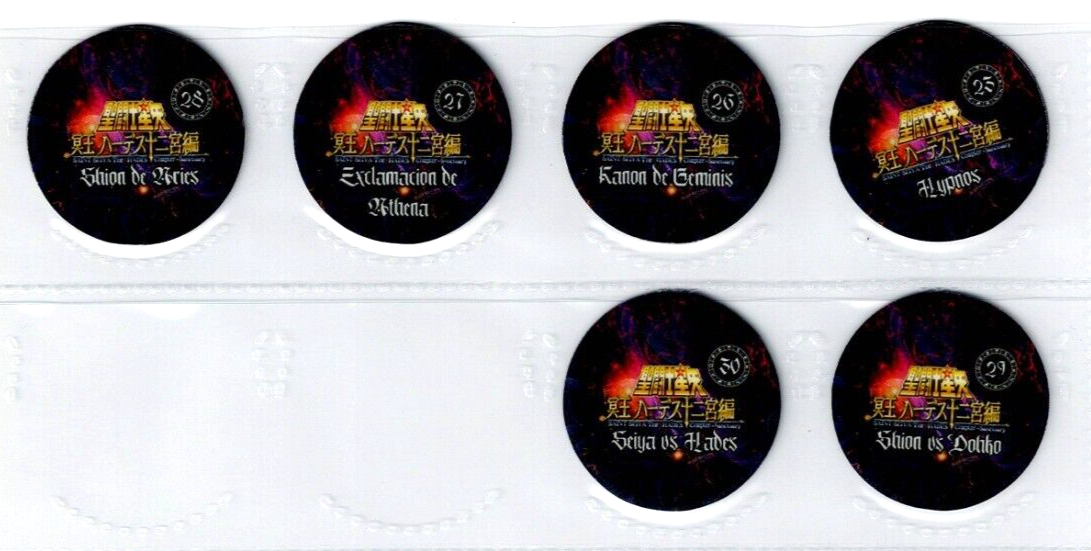 TAZOS 3D SAINT SEIYA Hades Saga Full Set 30/30 PERU KNIGHTS OF ZODIAC ...