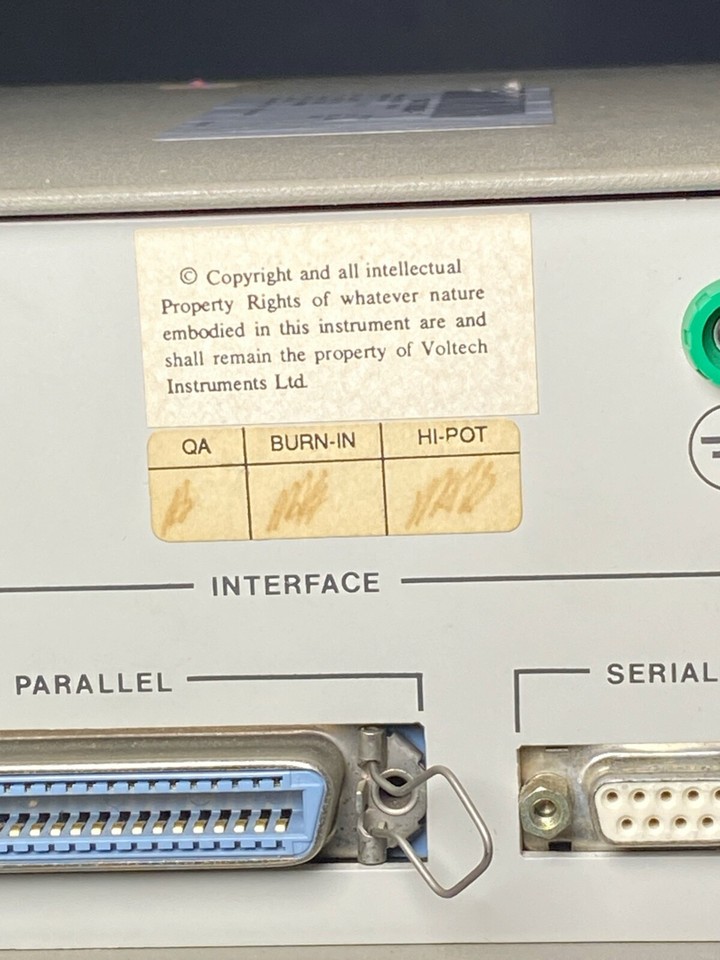 NASA Voltech Frequency Analyzer TF 2000 | eBay