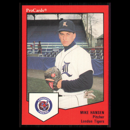 Mike Hansen #1376 1989 ProCards Minor League Team Sets London Tigers ...