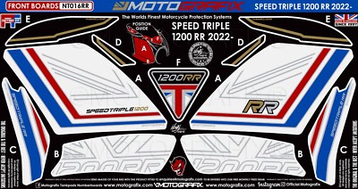 Triumph Speed Triple 1200 RR 2022 2023 Front Fairing Protector 3D Gel ...