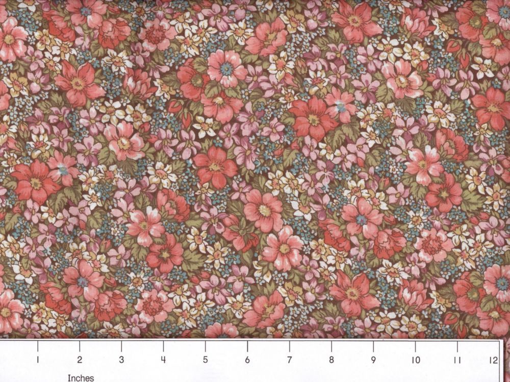 Country Floral 100% Cotton Sewing & Quilting Fabric BTY | eBay