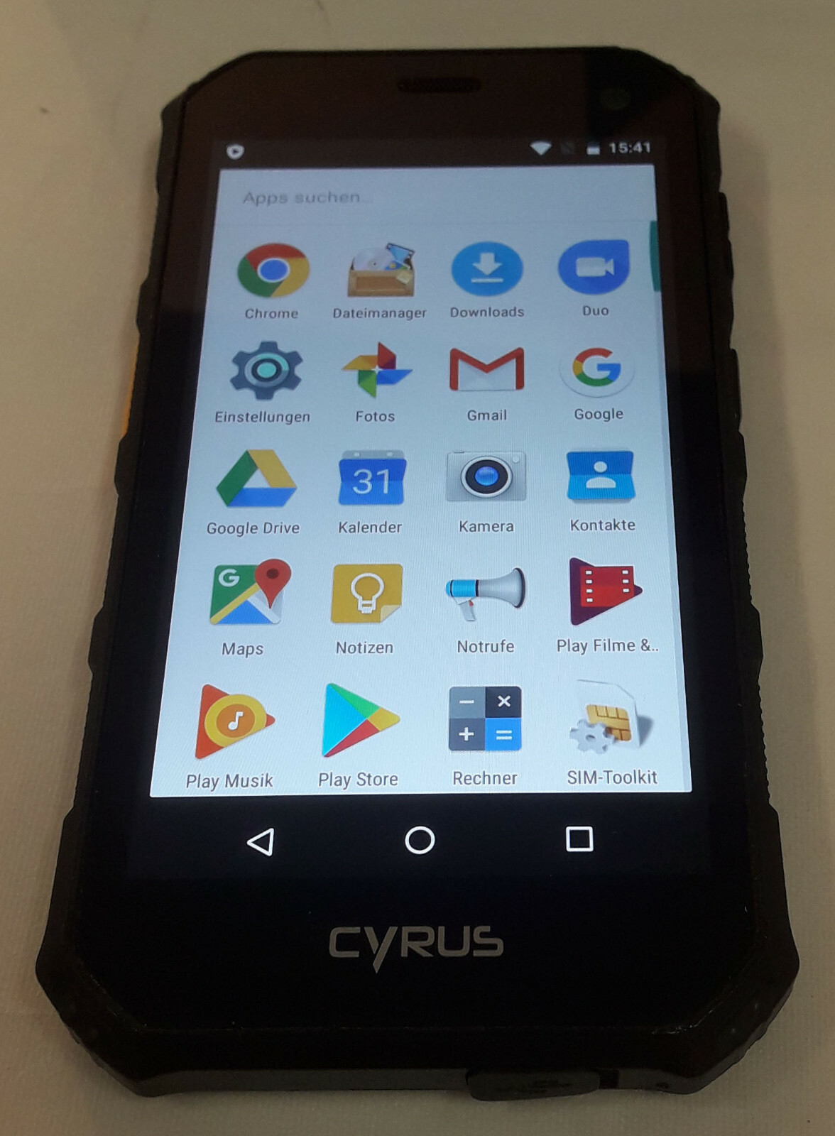 Cyrus CS24 Outdoor Smartphone Dual-SIM, 5 Zoll Display, 16 GB Speicher ...