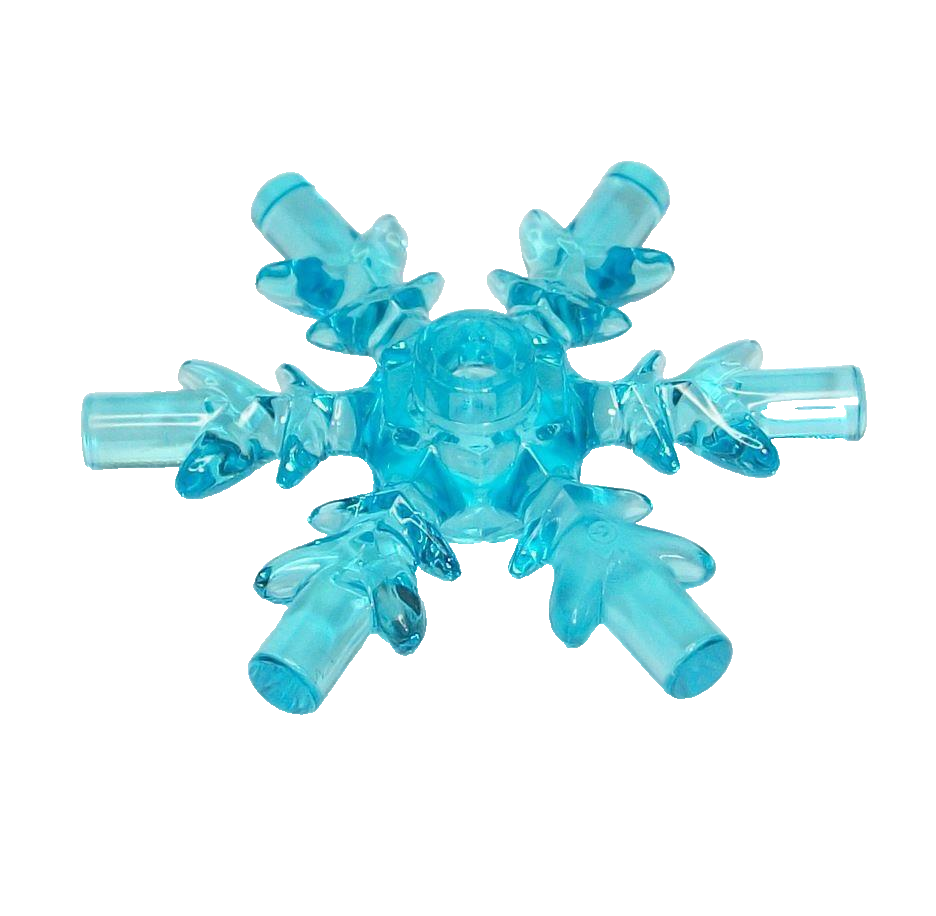 Lego 42409 Transparent Light Blue Ice Crystal Snowflakes Frozen Winter ...