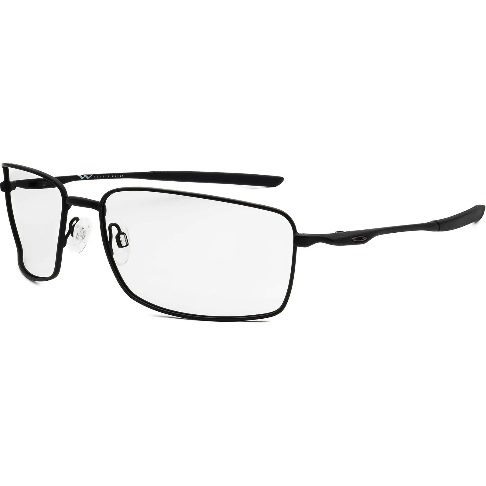 Oakley Sunglasses Frame Only OO4075-05 W Square Wire Matte Black Wrap ...