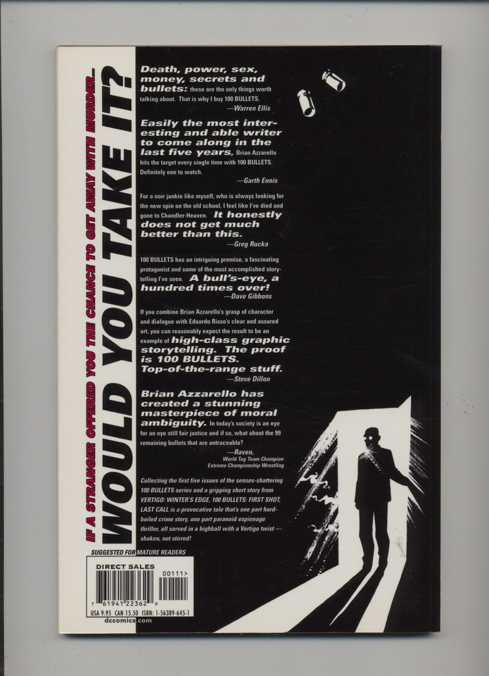 100 Bullets First Shot, Last Call - Vertigo - 1999 - TPB | eBay