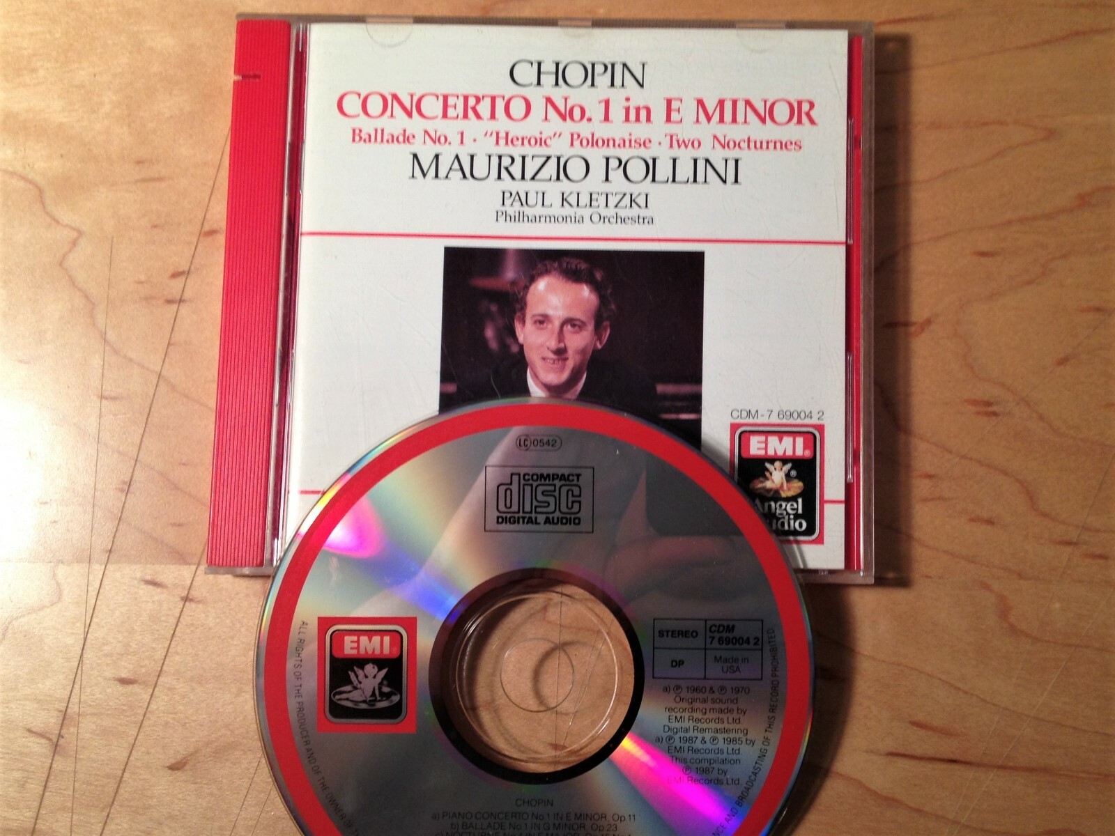 CHOPIN CONCERTO #1-MAURIZIO POLLINI-PAUL KLETZKI-CLASSIC+BALLADE ...