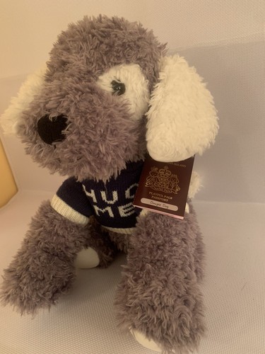 BHS Puppy Dougie Dog Soft Plush Toy 13” Blue Jumper Hug Me 2015 Playful ...