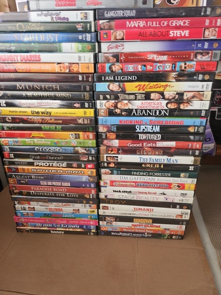 Lot of 65+ vintage Estate Sale DVD collection Classic dvds! MOVIES Trl8 ...