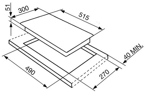 Smeg Piano cottura induzione SI5322B UNIVERSALE Black | eBay