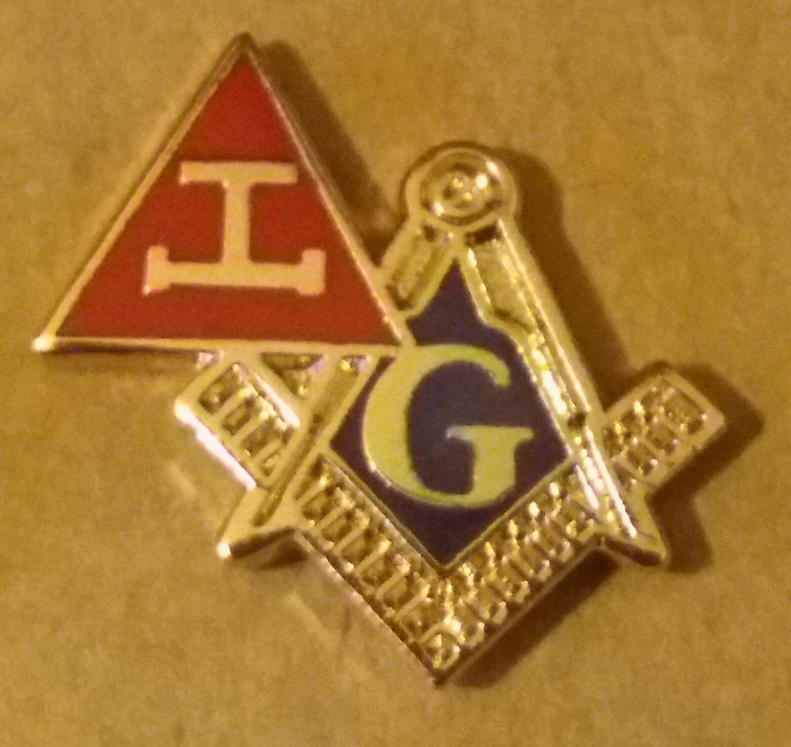 Royal Arch Chapter Triple Tau Masonic Crest Freemason Enamel Lapel ...