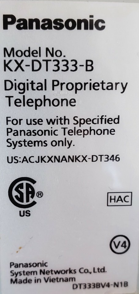 Panasonic KX-DT333 3 Lines Phone 37988852406| eBay