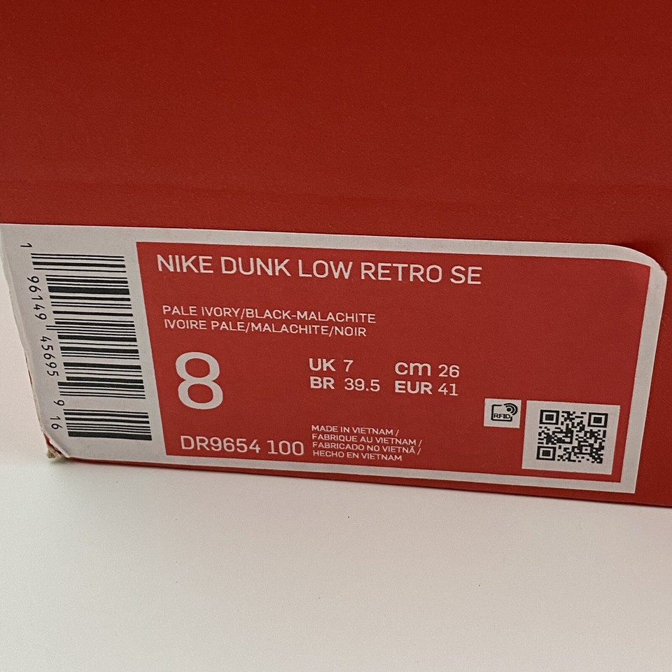 Size 8 M (9.5 W) - Nike Dunk Low SE "Lottery Pack Malachite" Lotto | eBay