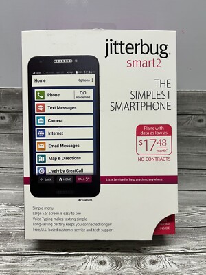 Jitterbug Smart2- Smartphone for Seniors | eBay
