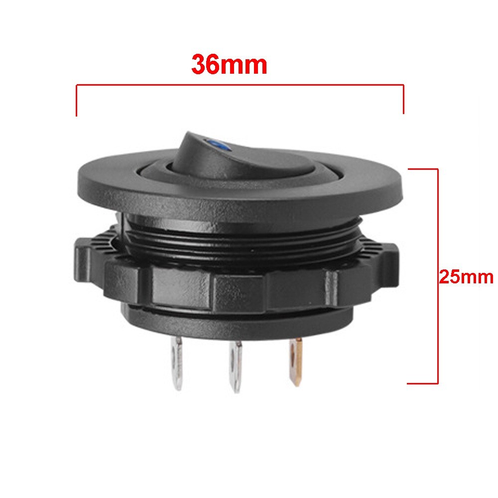 3 Pin ON/OFF Switch 12V 20A/24V 10A Button Switch for Car Boat Truck | eBay
