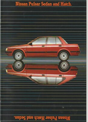 1984 NISSAN N12 PULSAR Australian 10p Brochure CHERRY LANGLEY DATSUN ET ...