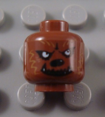 LEGO Reddish Brown Werewolf Halloween Body Part Minifigure Head | eBay