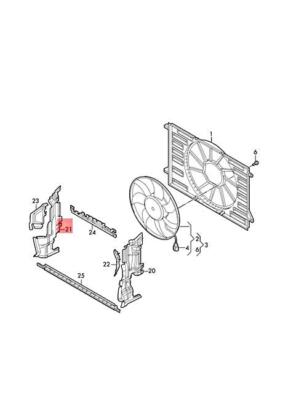 Genuine AUDI A4 Avant S4 quattro A4L 868 8W2 8W5 Air Guide Right ...