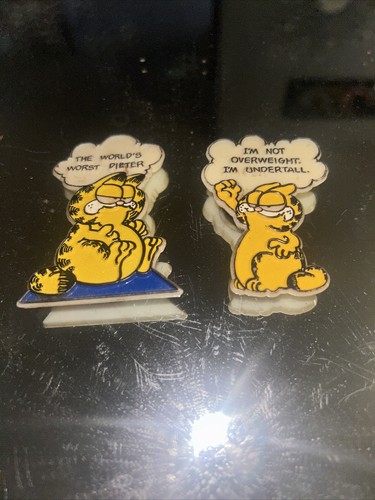 Vtg 1978 Garfield Cat Set of 2 Magnets United Features Syndicate Great ...