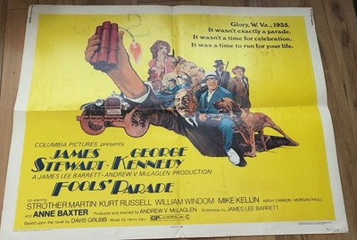 Fools’ Parade 1971 Cardboard Movie Poster 24x30 - Jimmy Stewart ...