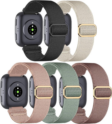 5 Pack Elastic Nylon Watch Band Compatible with Amazfit Bip 6/ Bip 5 ...