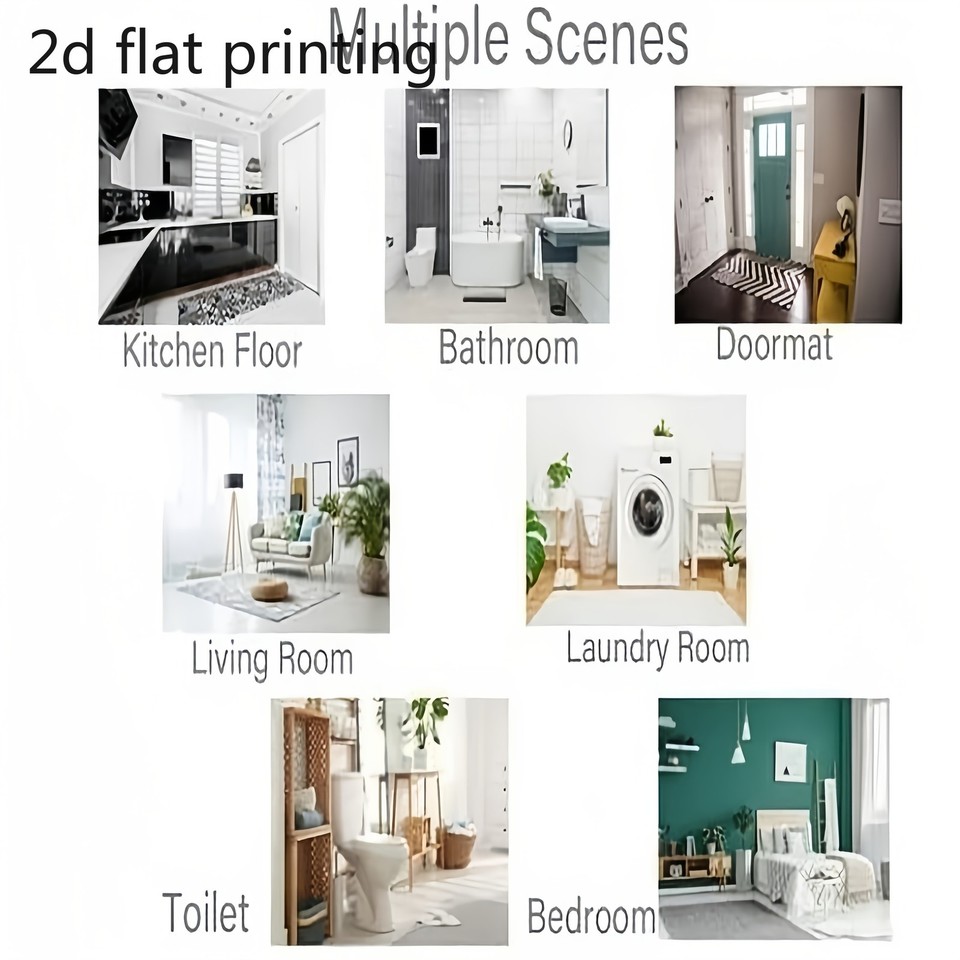 Vintage Faux Dark Wood Grain Pattern Door Mat 2D Flat Printed Summer ...