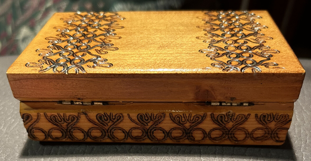 Wooden Decorative Trinket Box | eBay