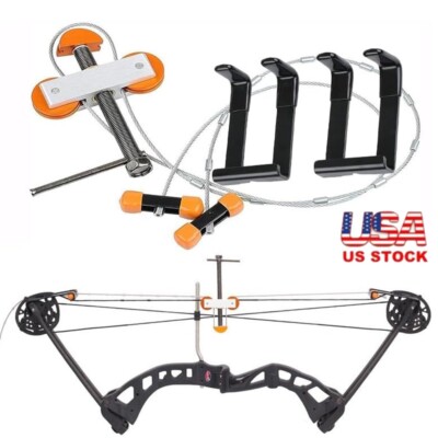 Compound Bow Press Portable Hand Held Quad Limb Brackets Hunting Archery Tool | eBay