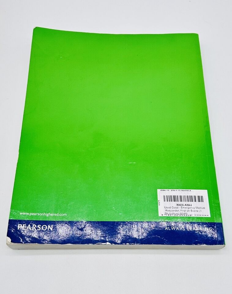 Emergency Medical Responder: First on Scene 10th Edition (EMR) GOOD ...