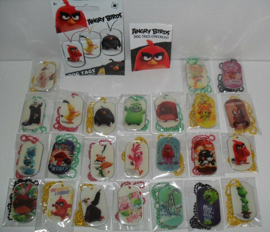 ANGRY BIRDS THE MOVIE DOG TAGS REGULAR SET OF (24) LOOSE NEW | eBay