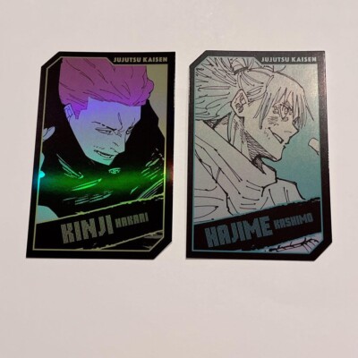 NEW Jujutsu Kaisen Holo Card Kinji Hakari/ Hajime Kashimo set Jump ...