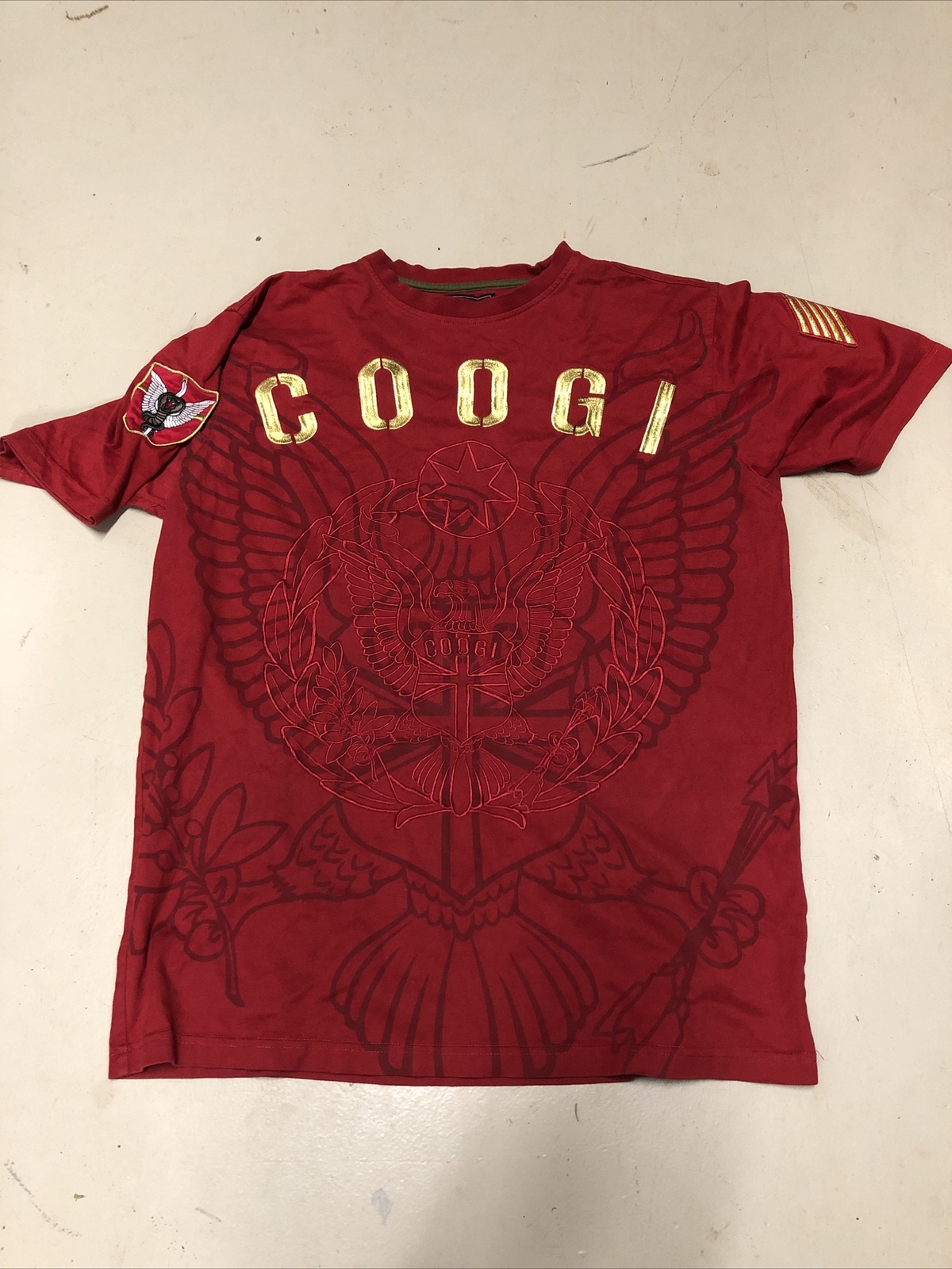 Vintage Coogi Shirt Adult XLGreat Graphic Stitched Cobra Army Gold ...