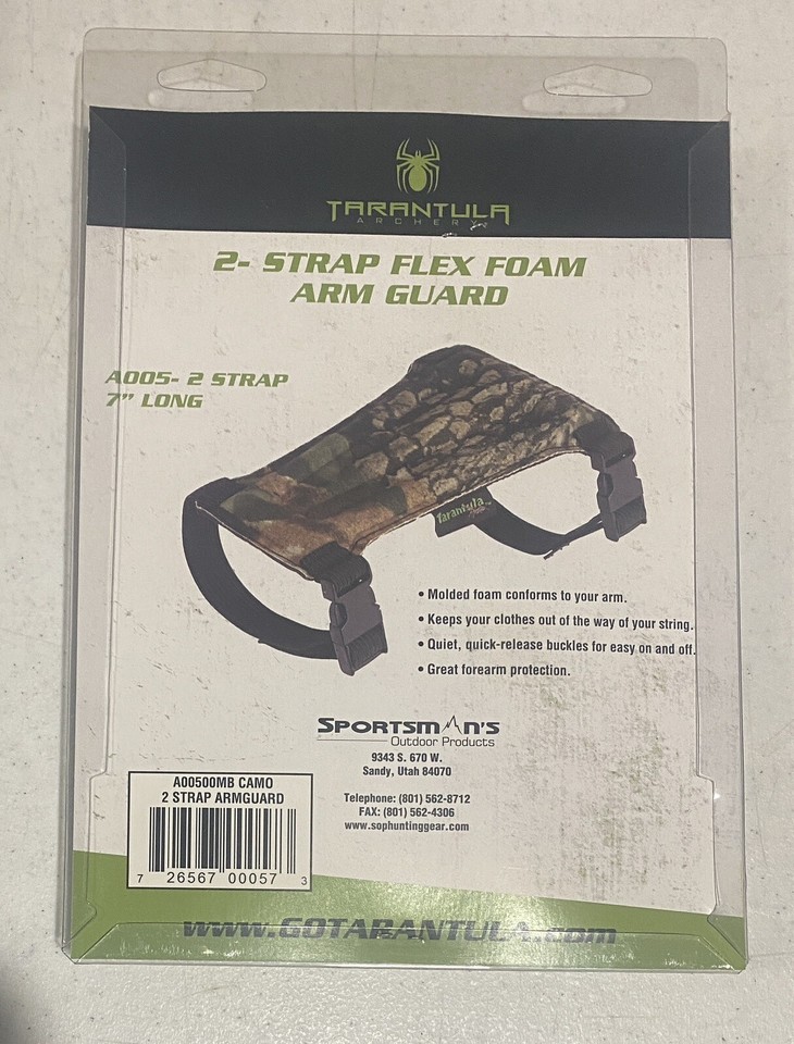 Tarantula A00500MB 2 Strap 7” Flex Foam Armguard RT XTRA Traditional ...