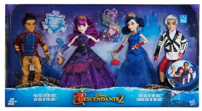 Disney Descendants 2 Doll Set Jay Evie Mal Carlos Royal Yacht Outfits 4 ...