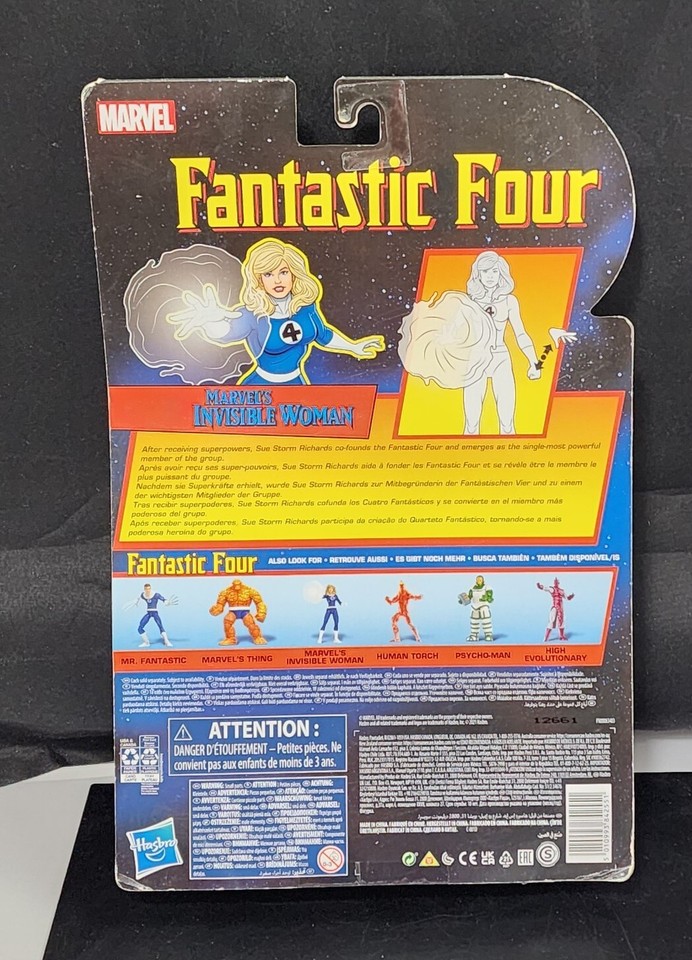 Marvel Legends ~ INVISABLE WOMAN Fantastic Four 4 Retro 6" Action ...