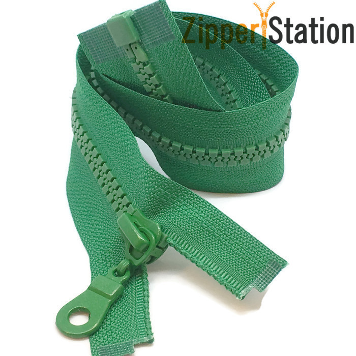 Chunky Open Ended Zip Plastic Teeth - Choice of 25 Colours & 12 Zipper ...