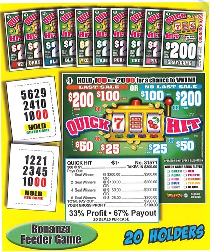 Pull Tickets Instant Tickets - 5 Pack Quick Hit | eBay