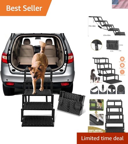 Compact, Easy-Setup Dog Ramp for Cars - Non-Slip Steps for Traveling ...